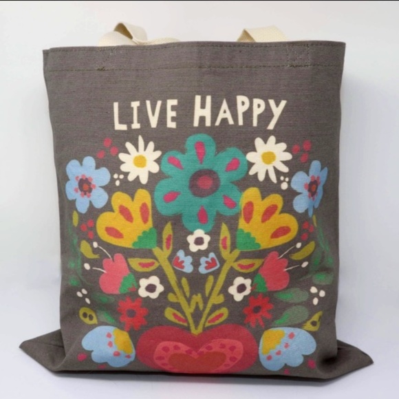 NATURAL LIFE | Bags | Nwt Live Happy Tote Natural Life | Poshmark